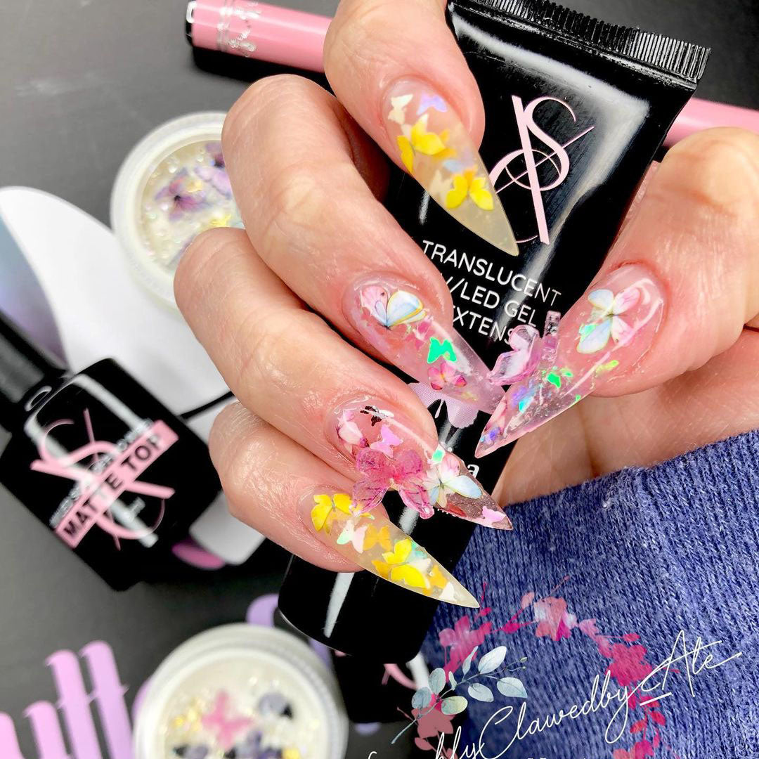 SXC Cosmetics Poly Extension Gel Nail Kit - Butterfly Series