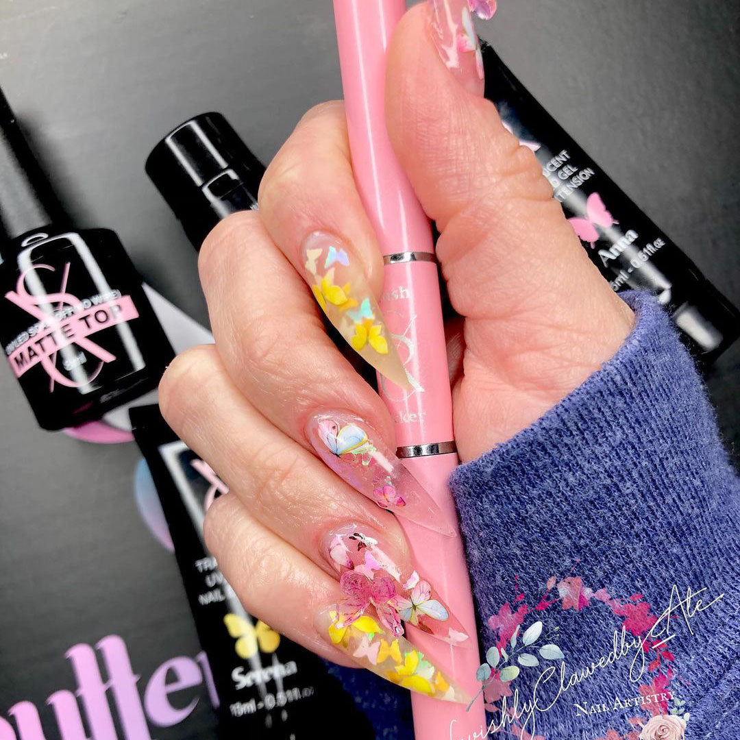 SXC Cosmetics Poly Extension Gel Nail Kit - Butterfly Series