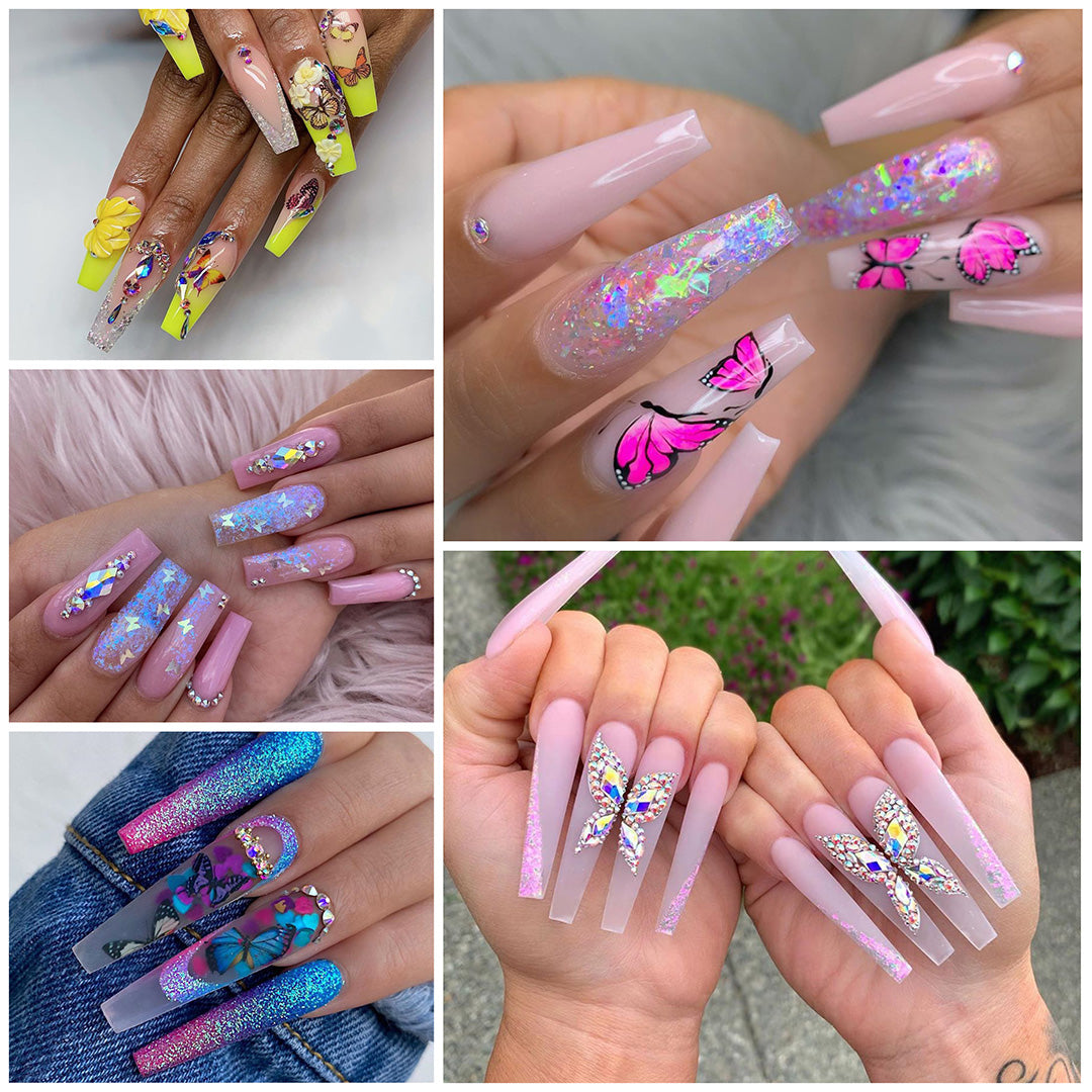 SXC Cosmetics Poly Extension Gel Nail Kit - Butterfly Series