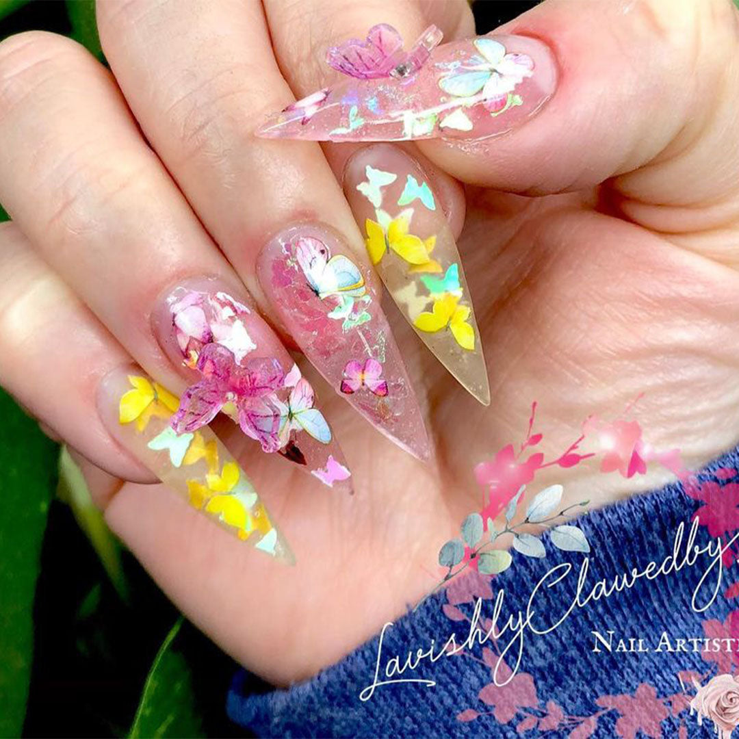 SXC Cosmetics Poly Extension Gel Nail Kit - Butterfly Series